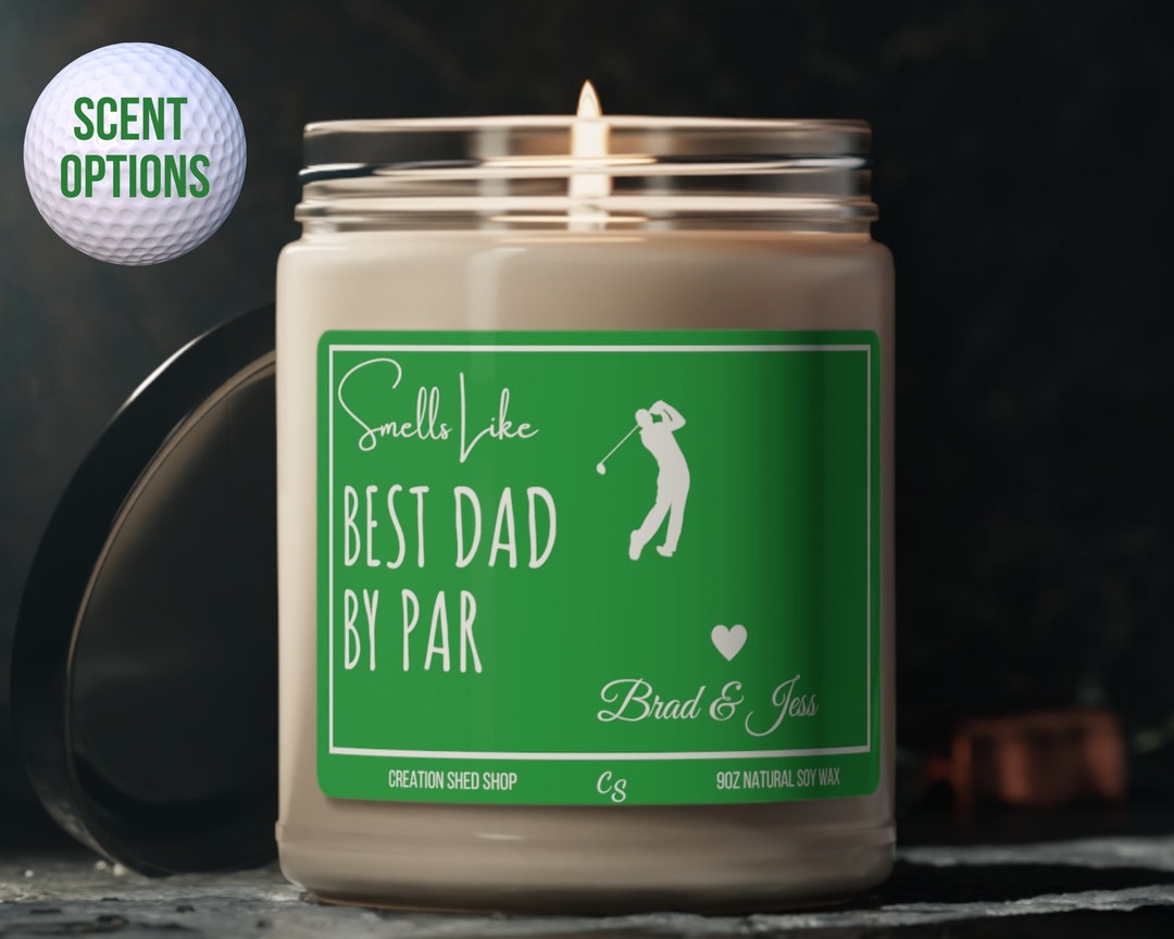 Best Dad by Par Candle, Fathers Day Golf Gift, Golf Balls for Dad ...