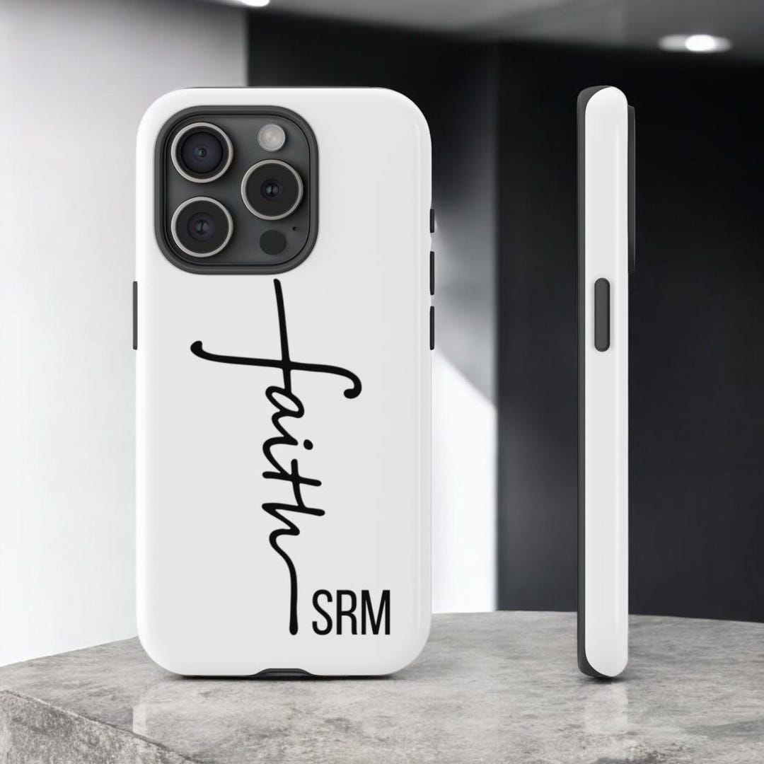 Christian Tough Phone Case, Personalized Faith Phone Case, Custom ...