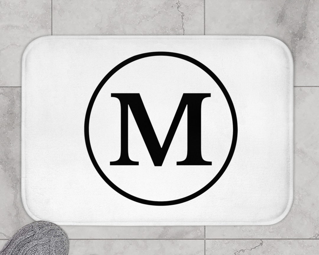 Monogrammed Bath Mat, Bath Mat, Personalized Bath Mat, College Gift ...