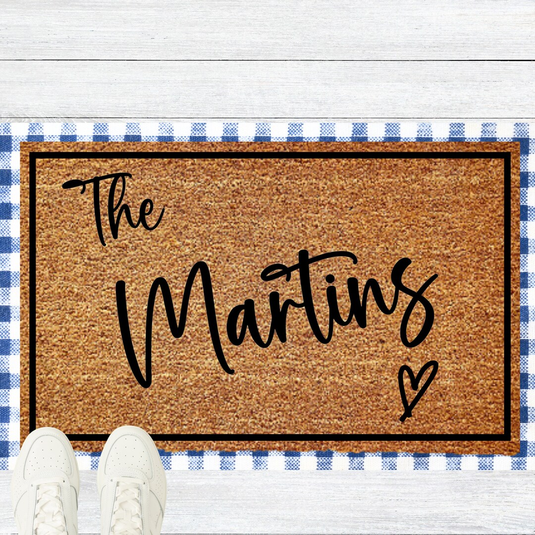 Personalized Heartful Housewarming Gift, Wedding Gift, Custom Doormat ...