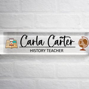 Teacher Desk Name Plate, Teacher Gifts Personalized Teacher Gift for ...