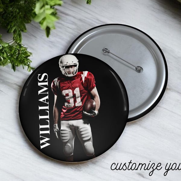 Mom Football Buttons - Etsy
