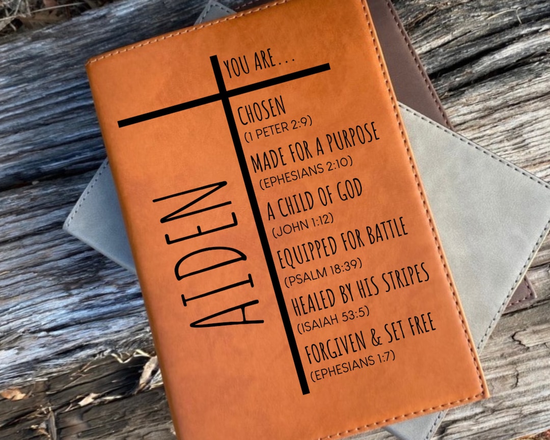 Personalized Christian Journal for Men, Bible Journal Notebook ...