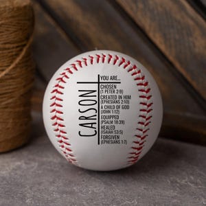 Personalized Christian Baseball, Religious Gift, First Communion Gifts ...