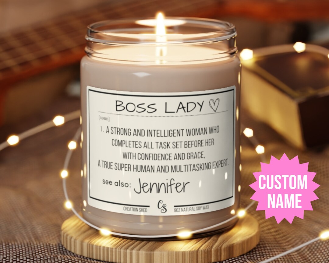 Boss Lady Candle, Boss Day Gift for Women, Gifts for Boss Female, Boss ...