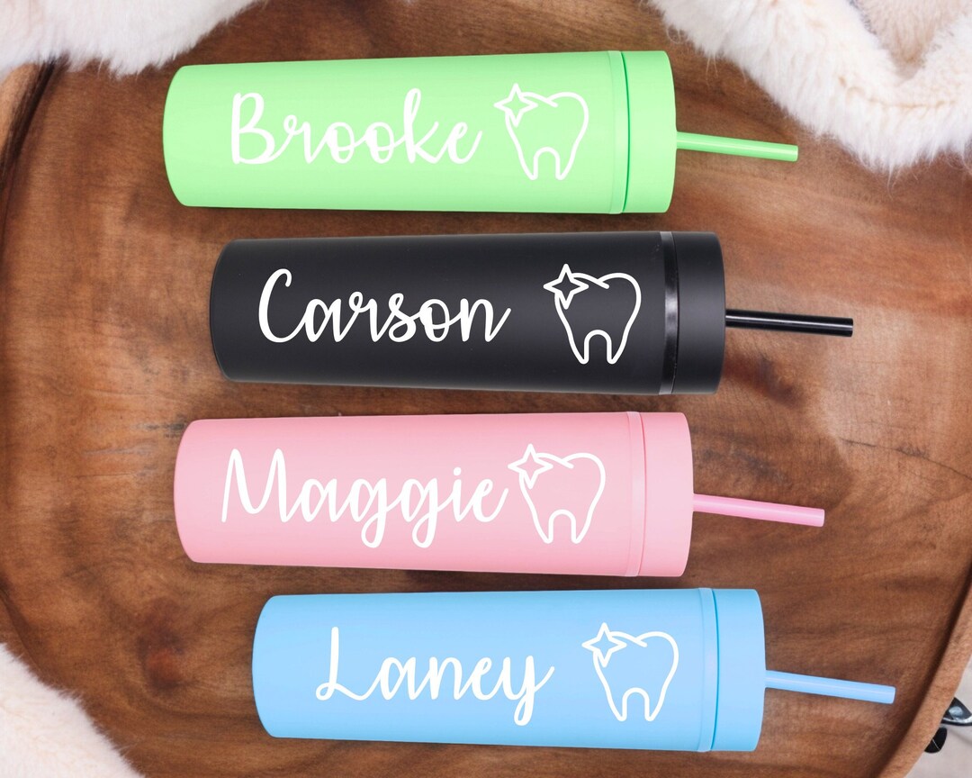 Personalized Tooth Dentist Cup Dental Hygienist Assistant Acrylic ...