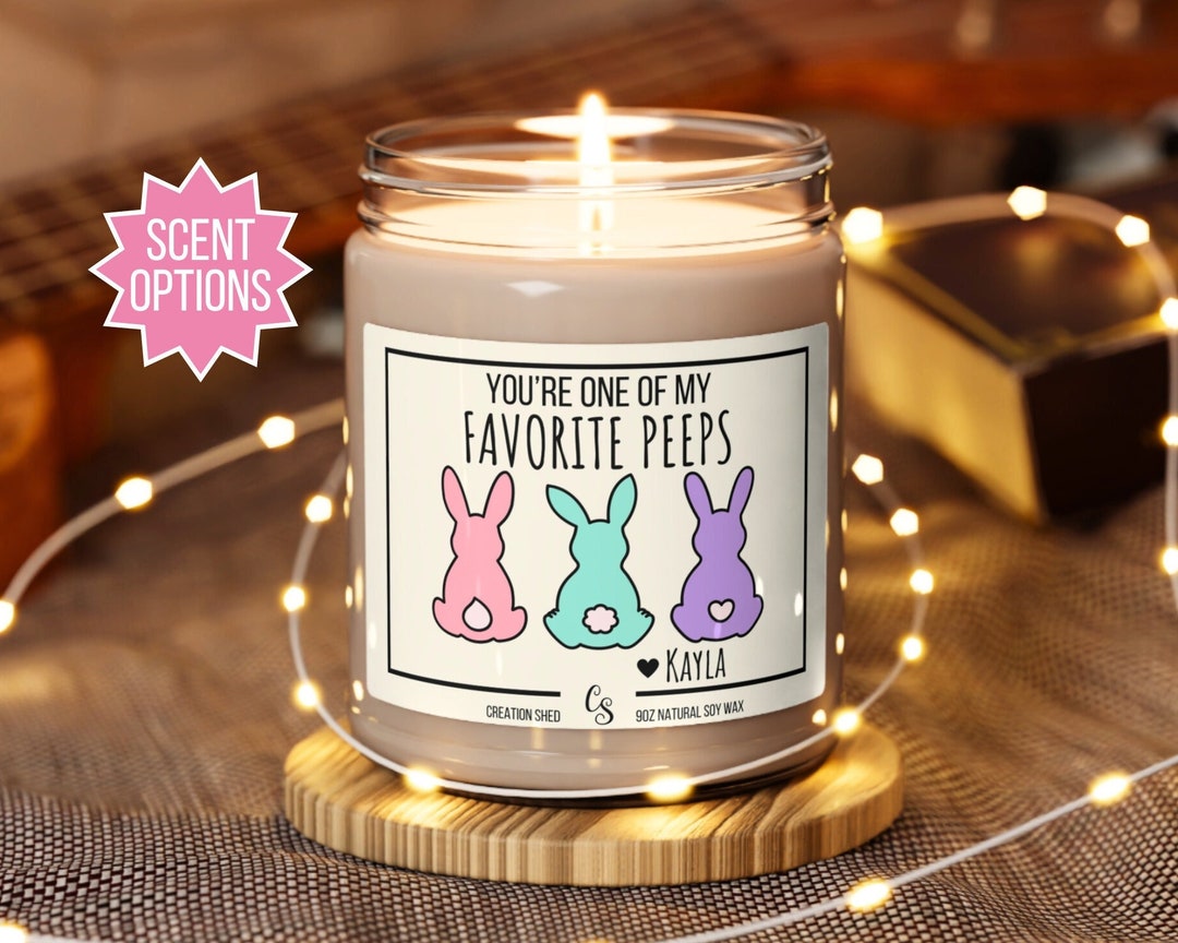Easter Bunny Peeps Candle Gift, Easter Candle, Cute Easter Gift, Easter ...