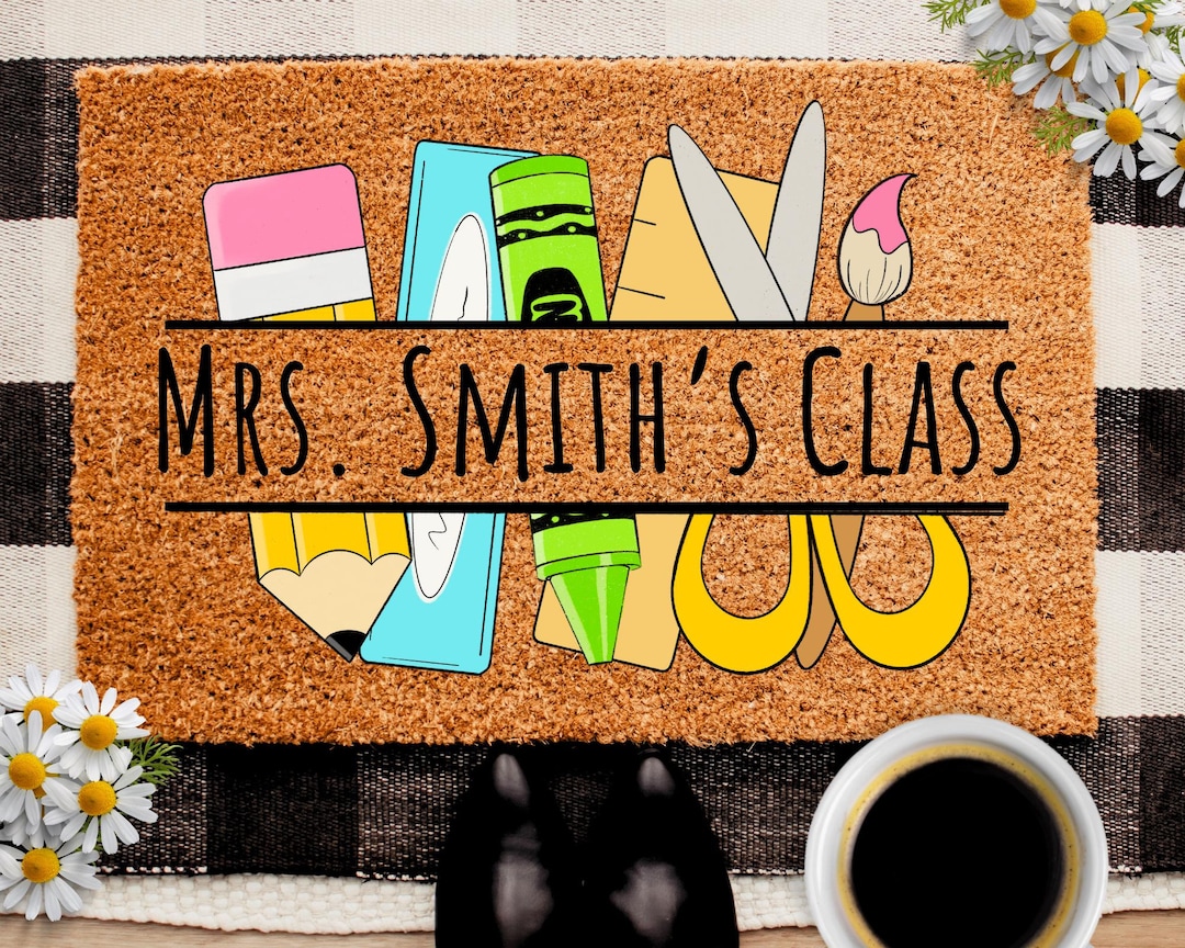 Custom Classroom Doormat, Personalized Classroom Decor, Doormat for ...