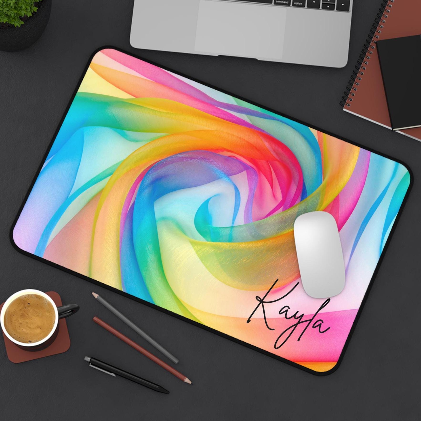 Personalized Desk Mat Mousepad With Name, Custom Large Desktop Mats ...