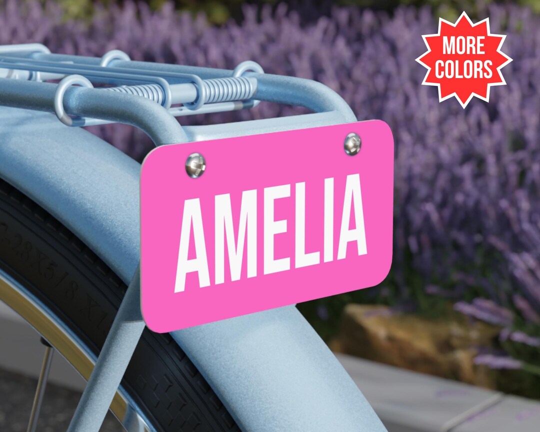 Personalized Mini License Plate, Solid Colored Mini License Plate Child ...