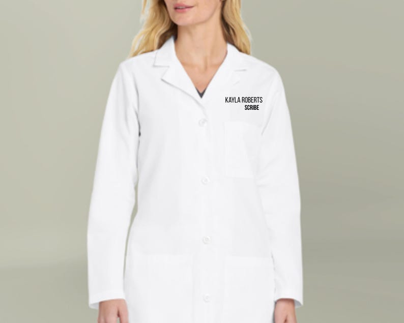 Custom Lab Coat, Embroidered Medical Lab Coat, Custom Women Lab Coat ...
