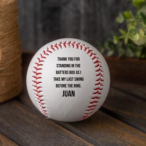 Personalized Baseball, Custom Text Baseball, Groomsman Gift, Dad Gift ...