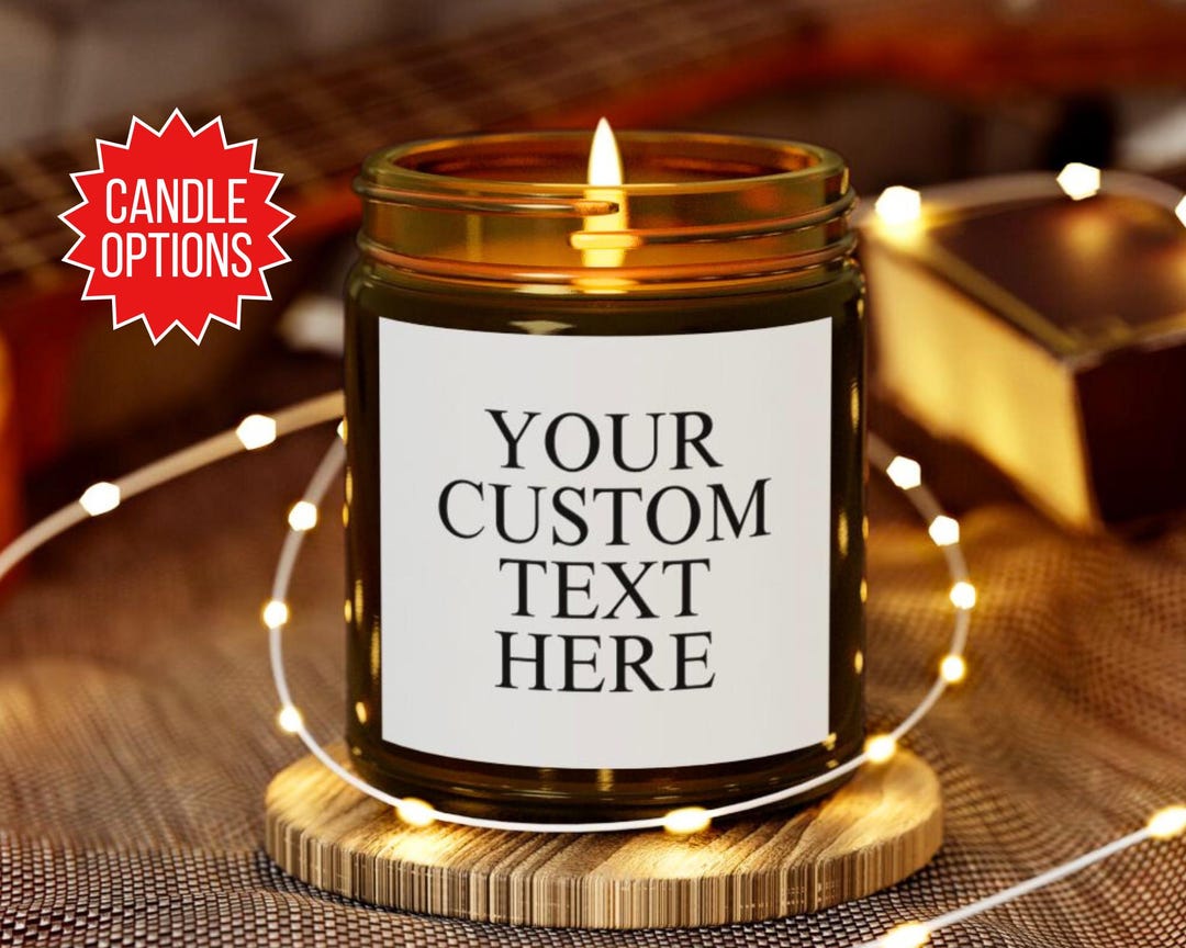 Personalized Candle, Custom Candle, Private Label Candle, Candle Gift ...