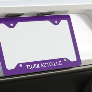 Customized Heavy Duty License Plate Frame, Custom License Metal Frame ...
