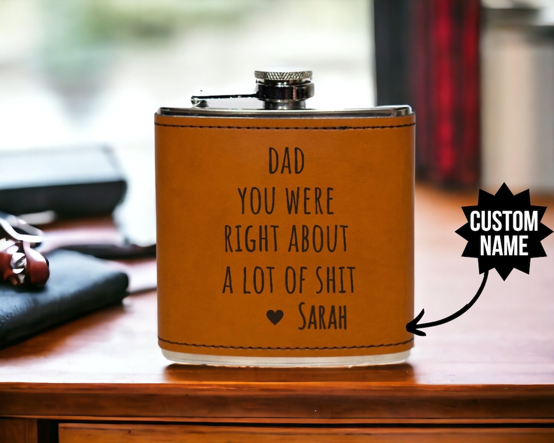 Personalized Flask for Men, Leather Flask, Flask Personalized, Flask ...