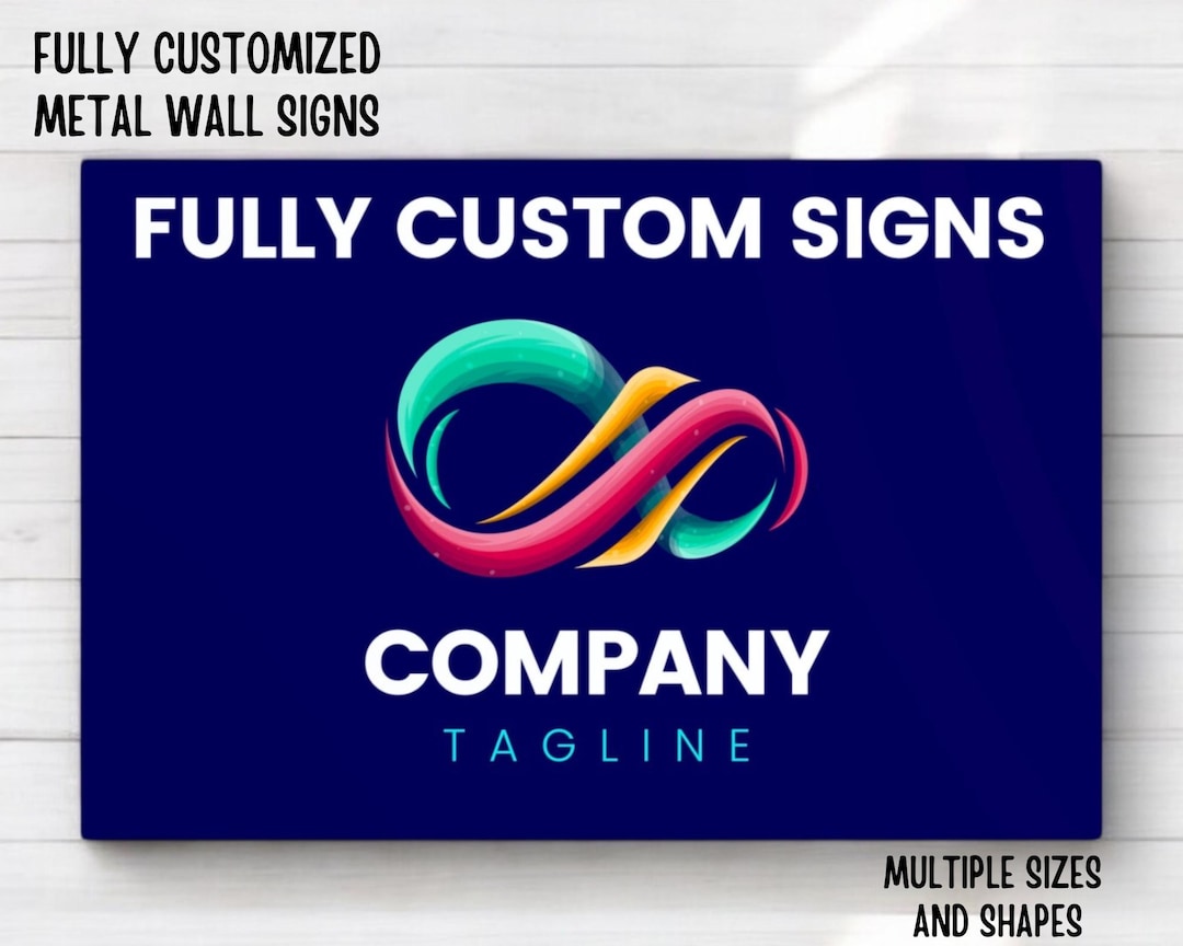 Custom Metal Business Logo Sign, Custom Logo, Business Sign, Metal Logo ...