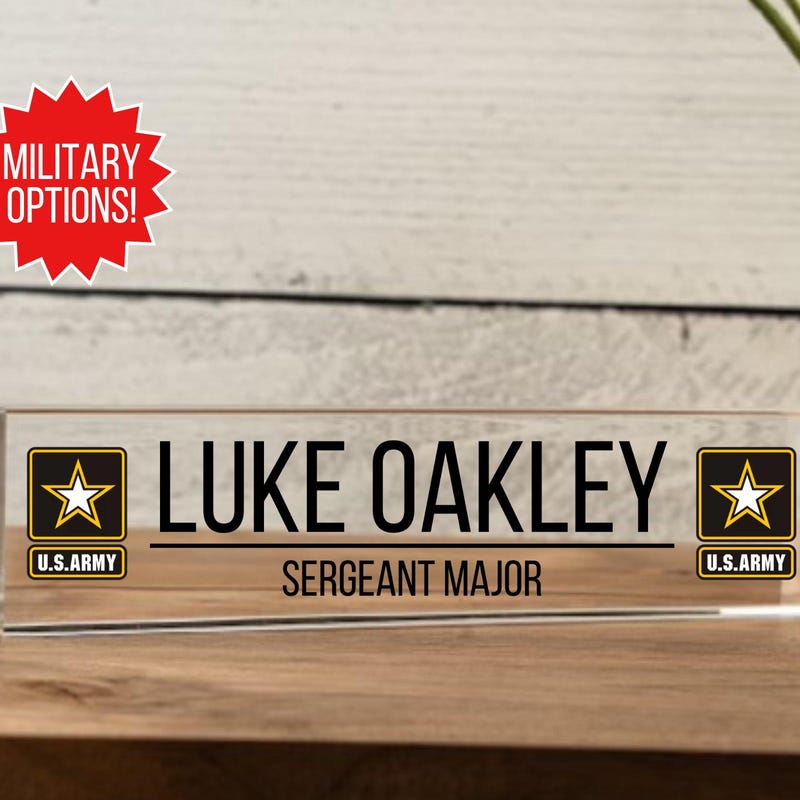 Army Acrylic Sign - Etsy