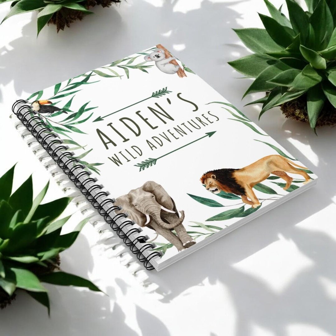 Sketchbook Journal Notebook Boys Personalized Spiral Notebook, Art Gift ...