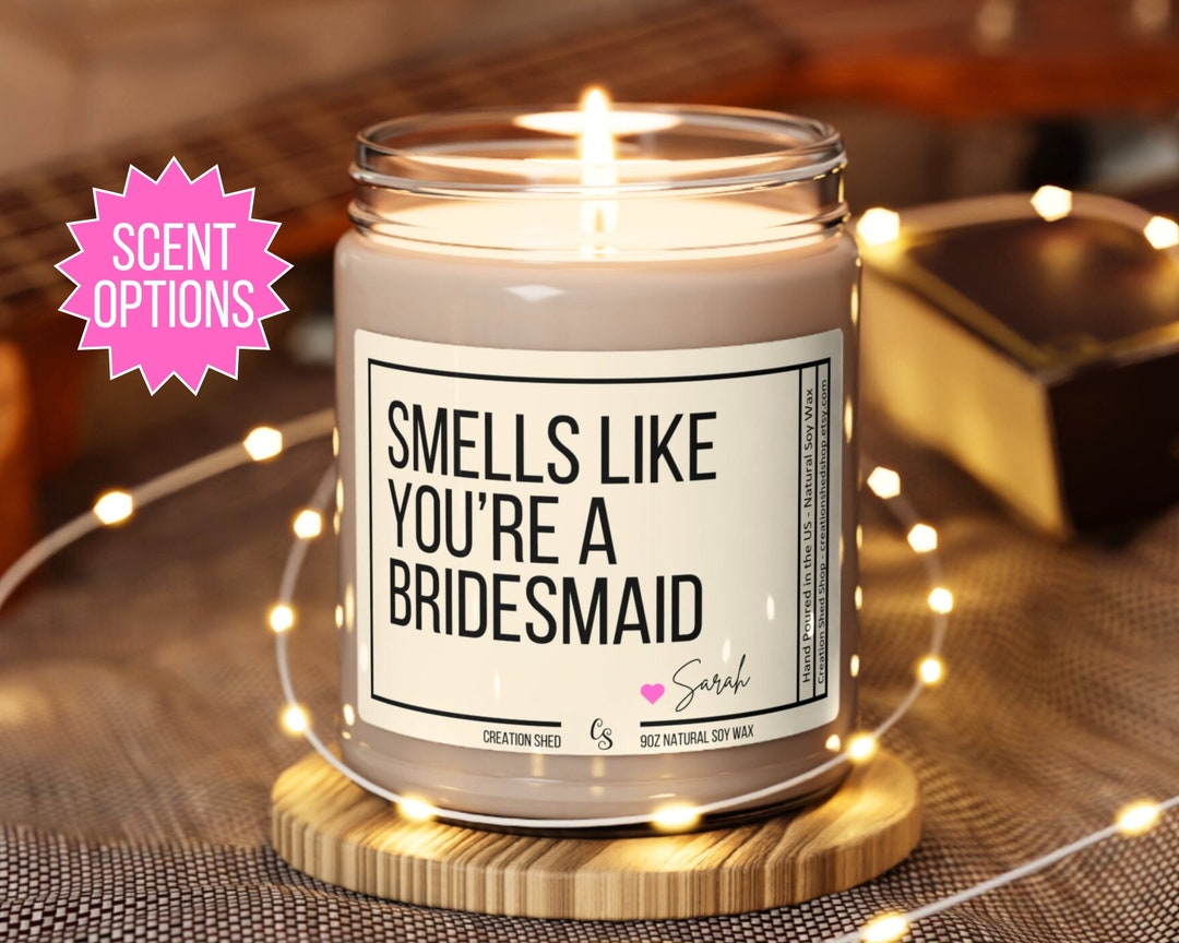 Bridesmaid Candles Bridesmaid Proposals Candle Bridesmaid Gifts Candle ...