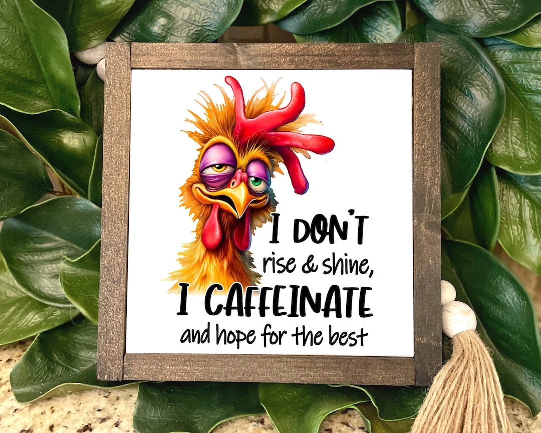 Funny Coffee Sign, Coffee Bar Sign, Decor, Shelf Sitter, Funny Kitchen ...