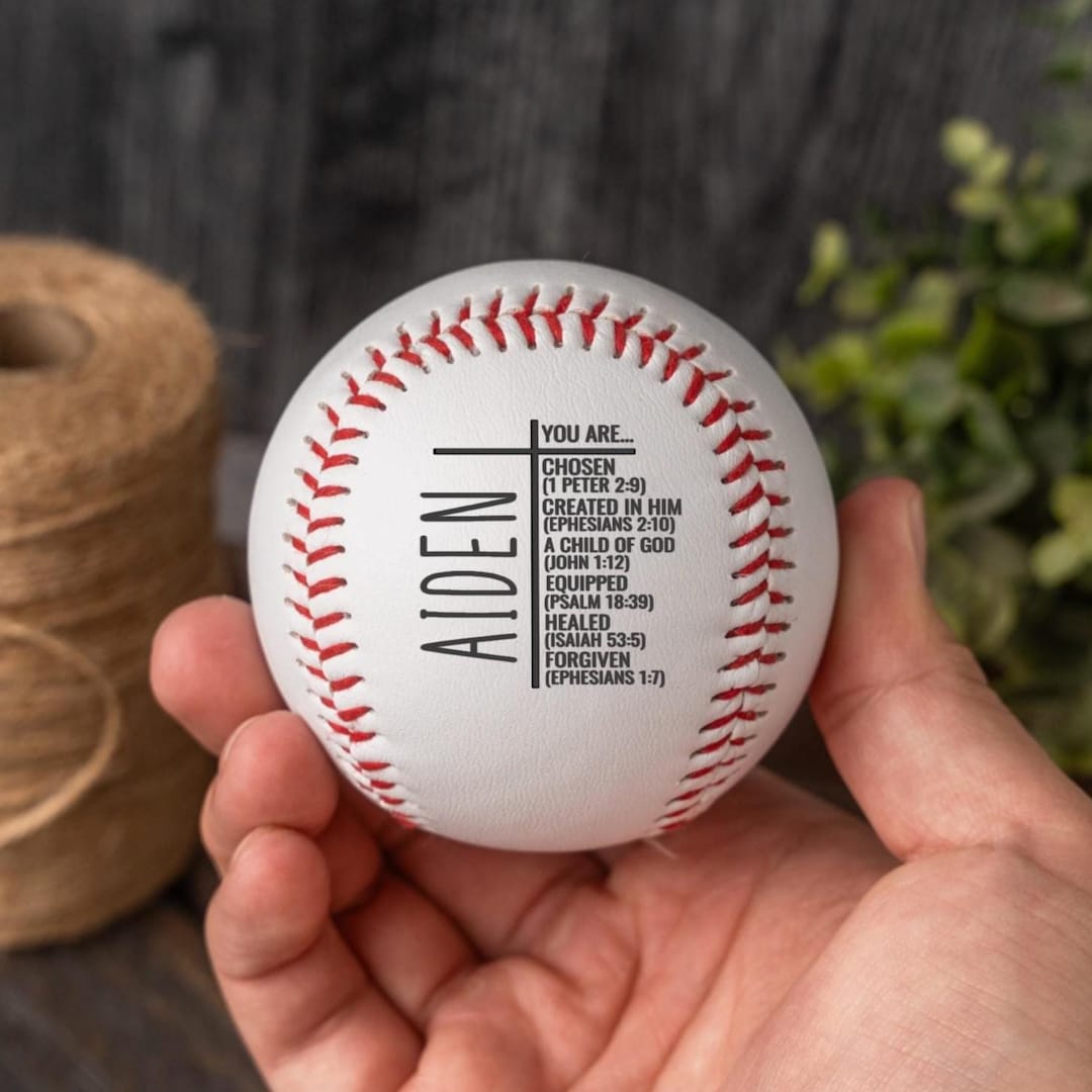 Personalized Christian Baseball, Religious Gift, First Communion Gifts ...