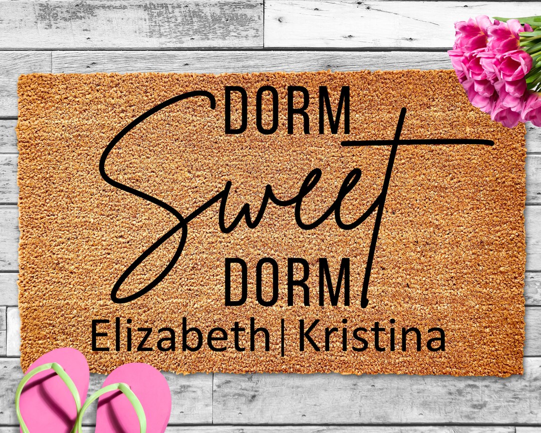 Dorm Sweet Dorm Doormat, Funny Doormat, Custom Doormat, Welcome Mat ...
