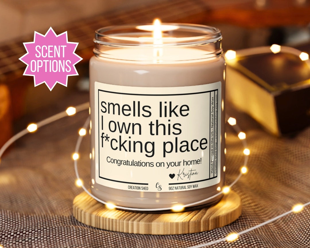 New Homeowner Gift, Housewarming Candle, Funny New House Gift, Closing ...