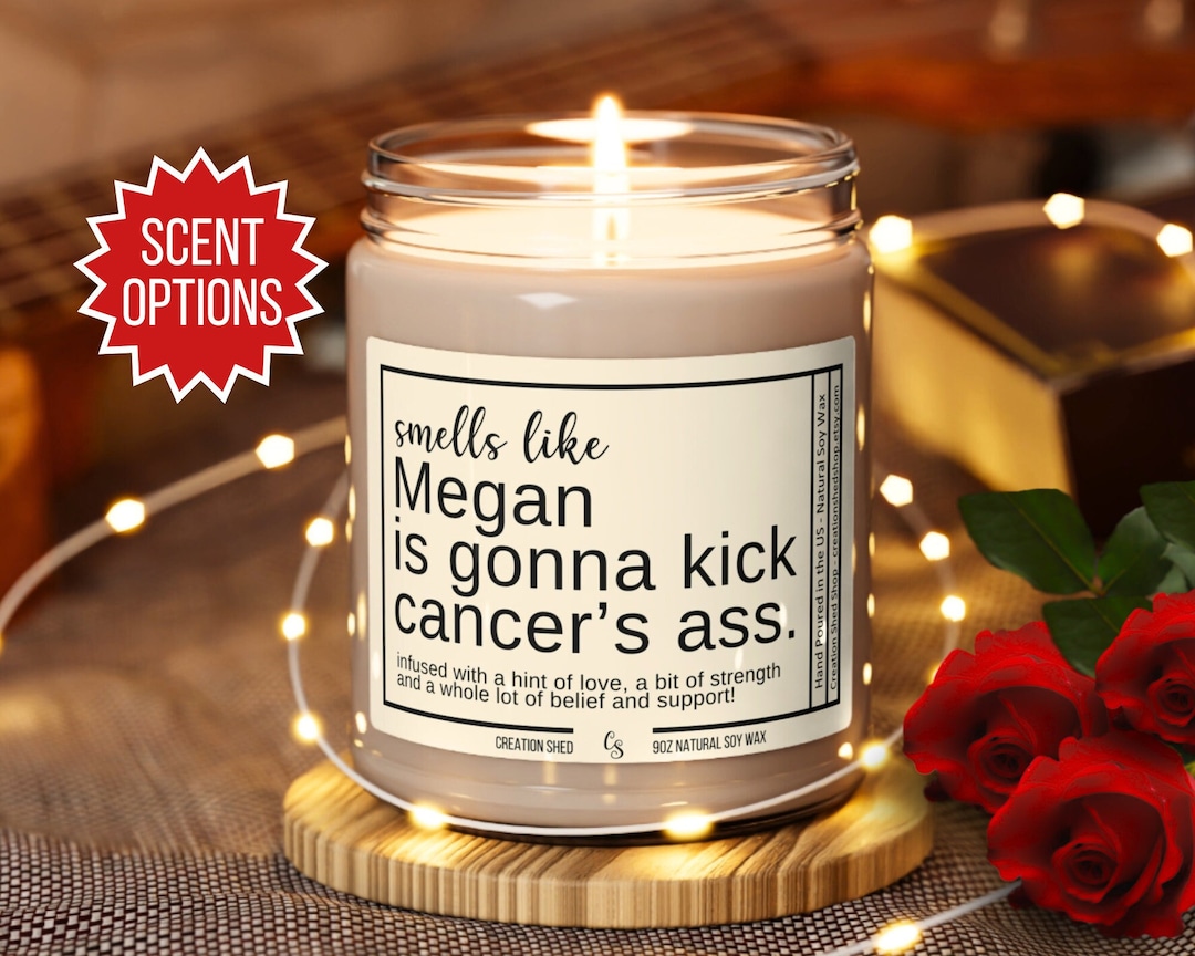 Custom Cancer Gift Candle, Gift for Cancer Warrior, Gift for Cancer ...