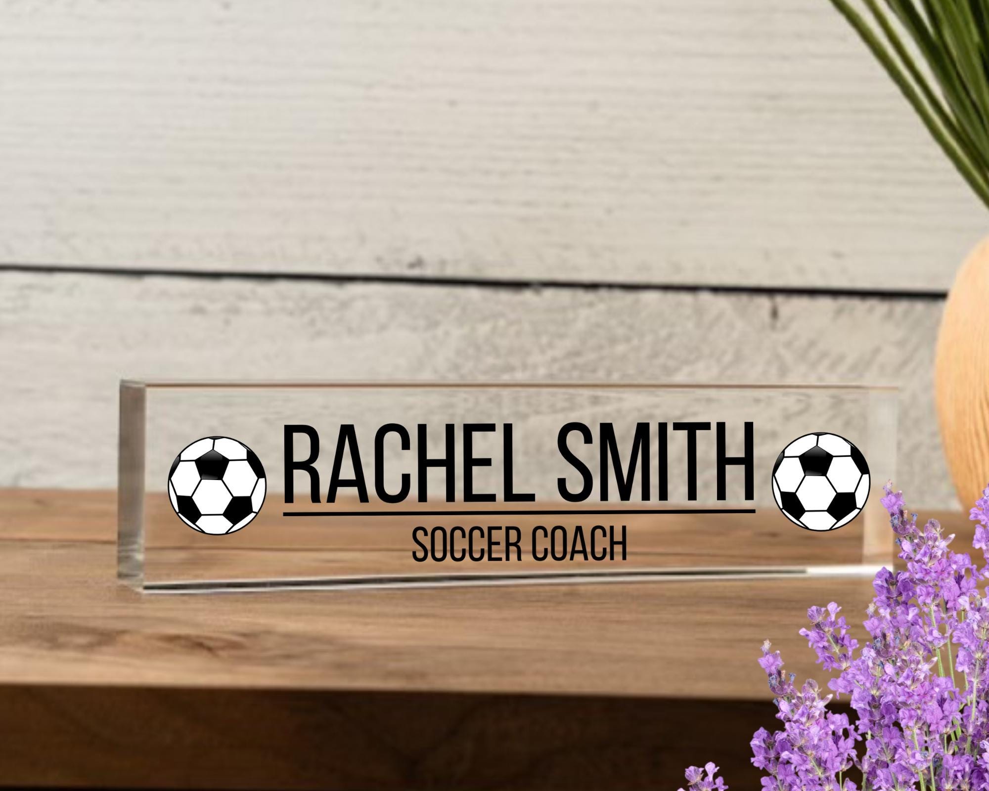 Coach Desk Name Plate, Coach Gifts Personalized Coach Gift for Soccer ...