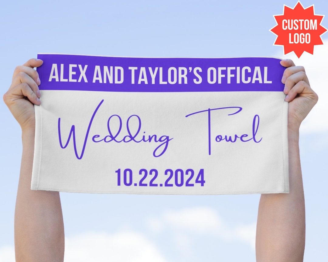 Custom Event Towel, Personalized Wedding Towel, Personalized Wedding ...