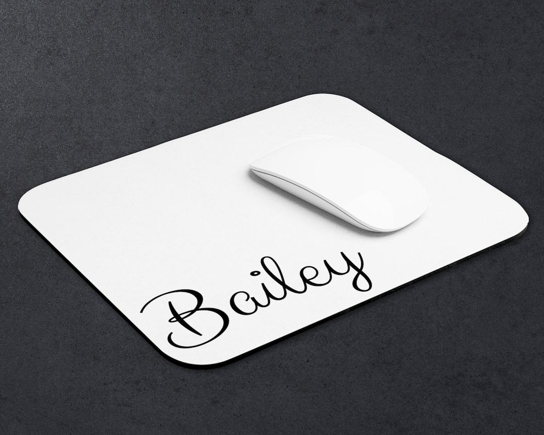 Personalized Office Decor Mouse Pad, Custom Name Mousepad, Custom Mouse ...