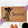 Howdy Doormat, Western Door Mat, Housewarming Gift, Welcome Mat, Texas ...