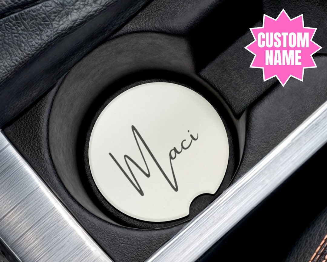 Custom Car Coasters, Set of 2, Personalized Photo Car Coasters, Logo ...