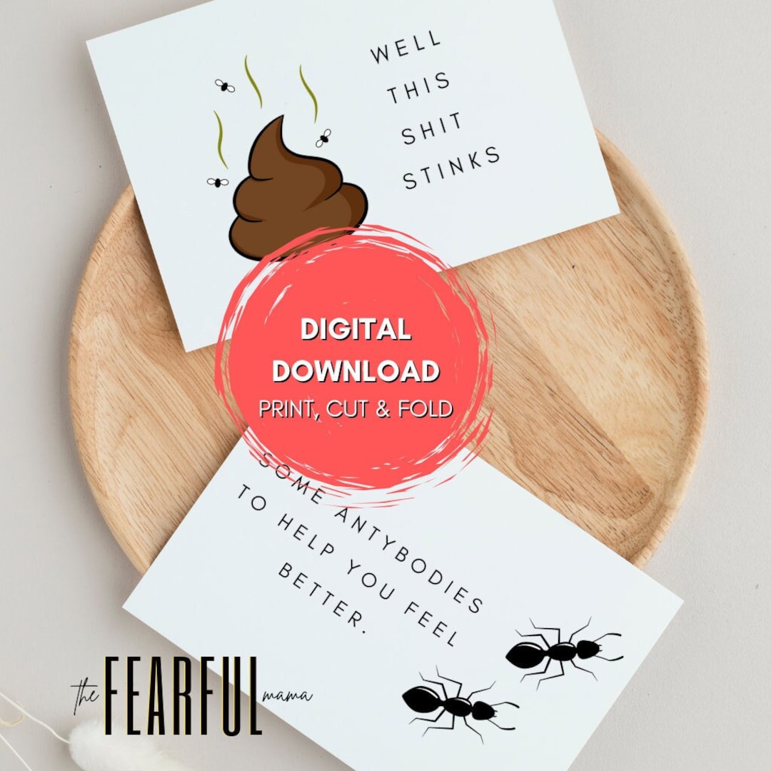 Printable Get Well Soon Cards Funny & Slightly Offensive 5 PDF ...