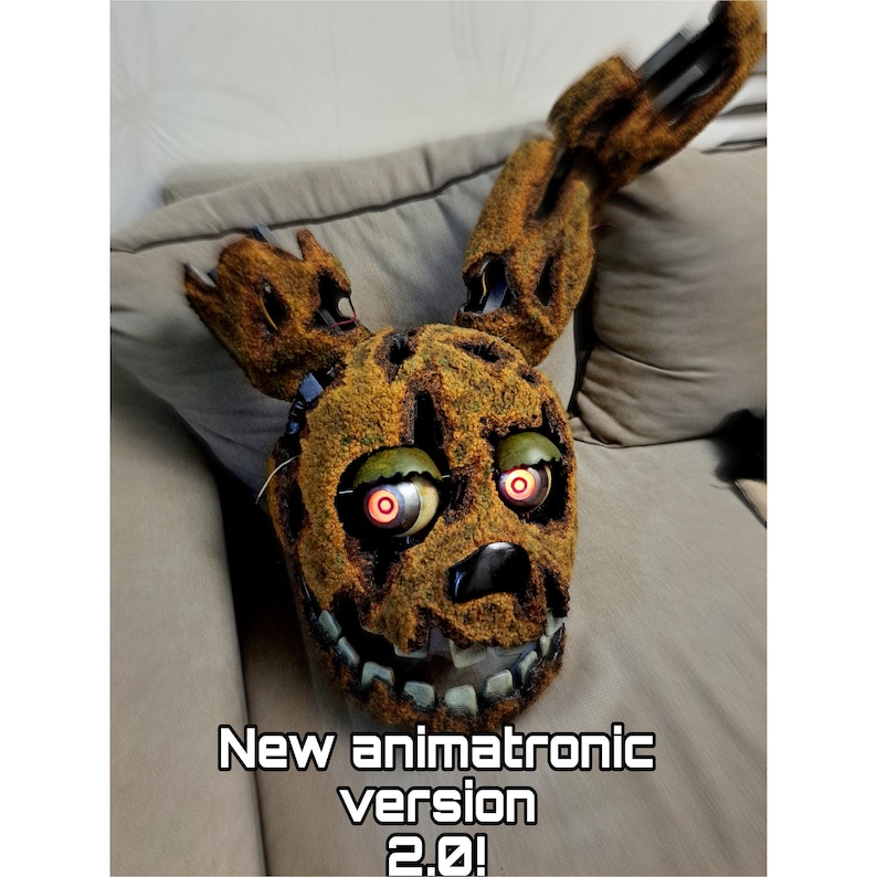 Springtrap Animatronic Cosplay Helmet Fnaf / Five Nights at Freddys - Etsy
