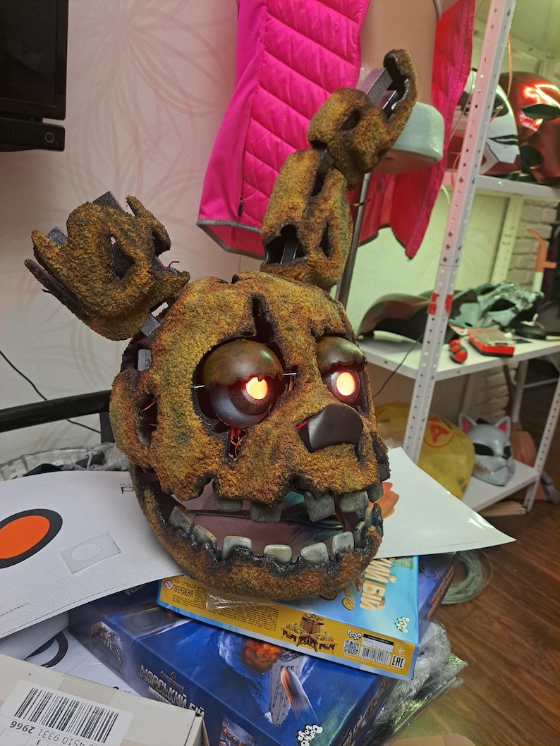 Springtrap Animatronic Cosplay Helmet Fnaf / Five Nights at Freddys ...