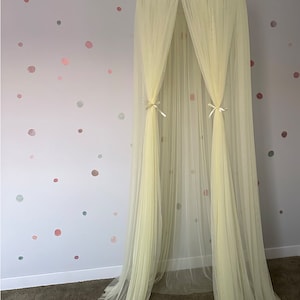 Unmellow Yellow Canopy, Nursery Crib Canopy, Mosquito Canopy, Yellow ...