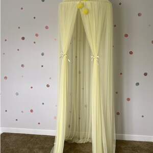 Unmellow Yellow Canopy, Nursery Crib Canopy, Mosquito Canopy, Yellow ...