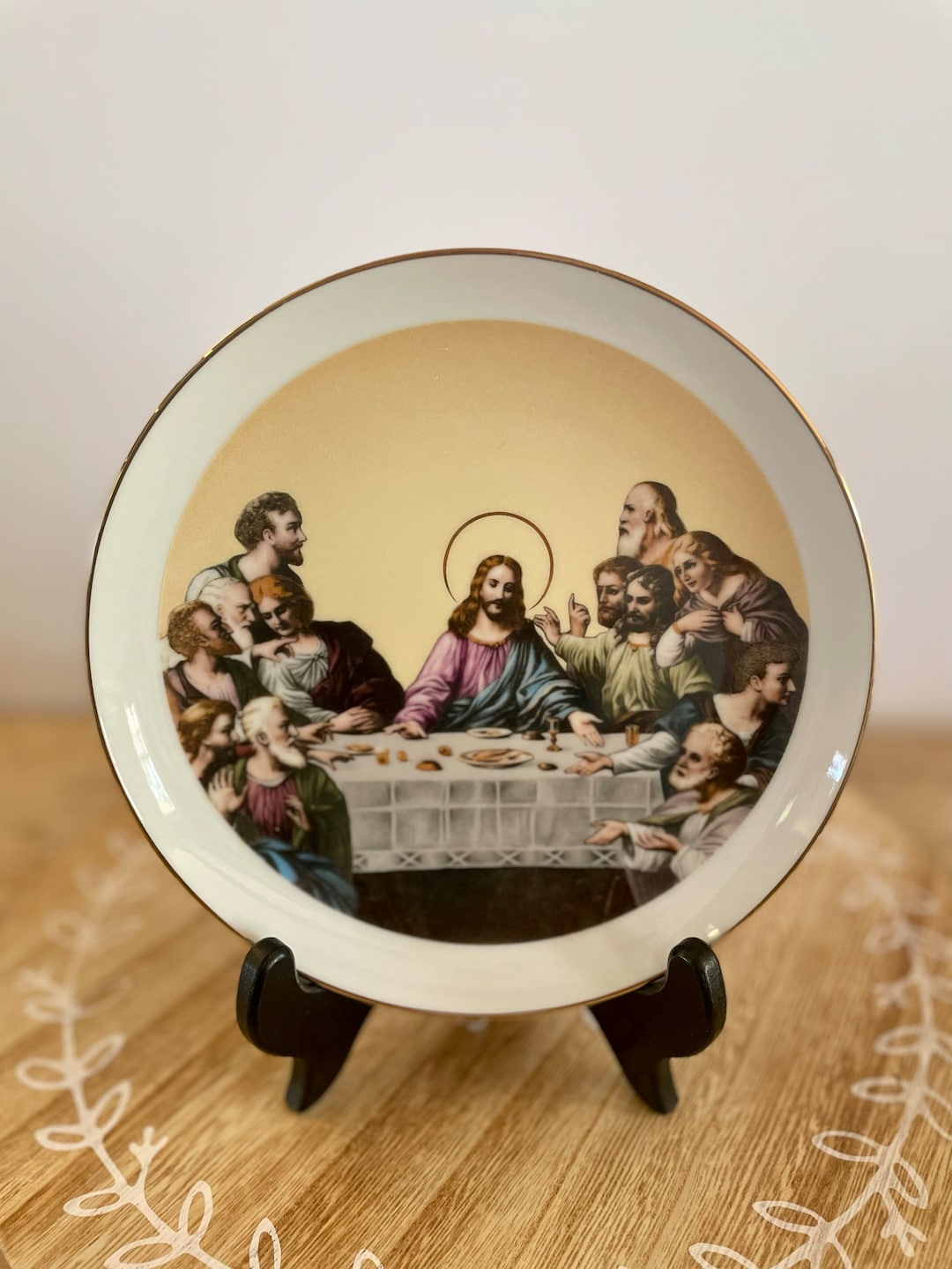 VINTAGE Collector Plate Last Supper, Easter Plate, Christian Plate ...