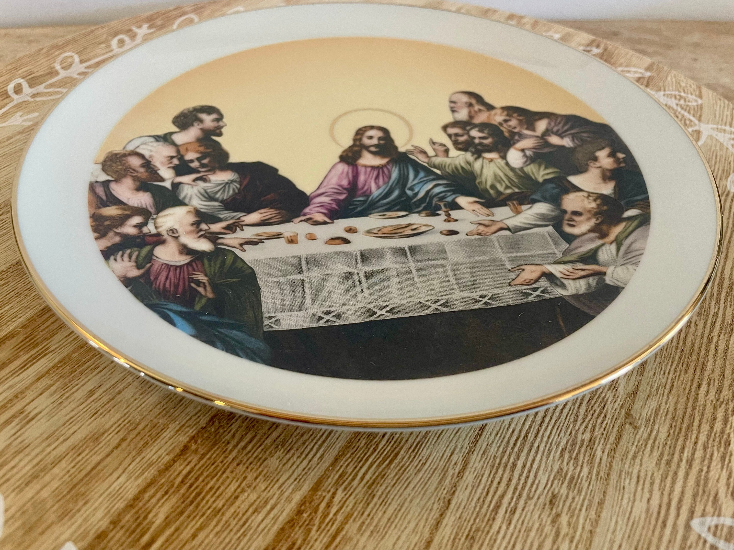 VINTAGE Collector Plate Last Supper, Easter Plate, Christian Plate ...