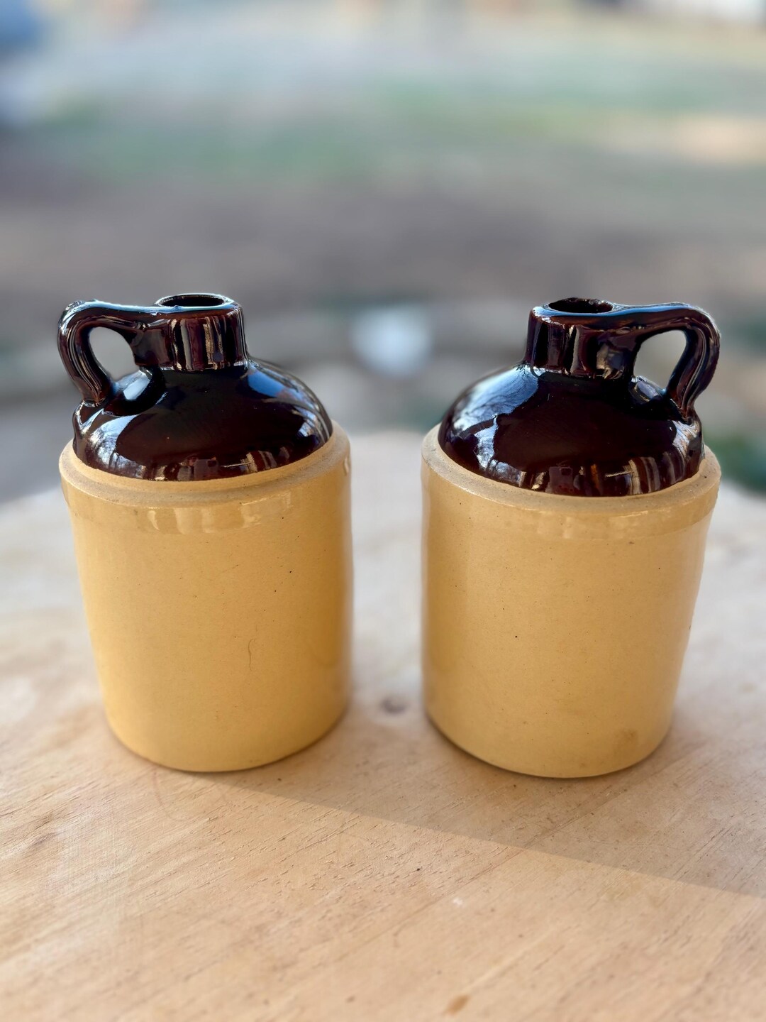 Vintage Miniature Ceramic Glazed Set of Thumb Jug Crocks - 5 Inches ...