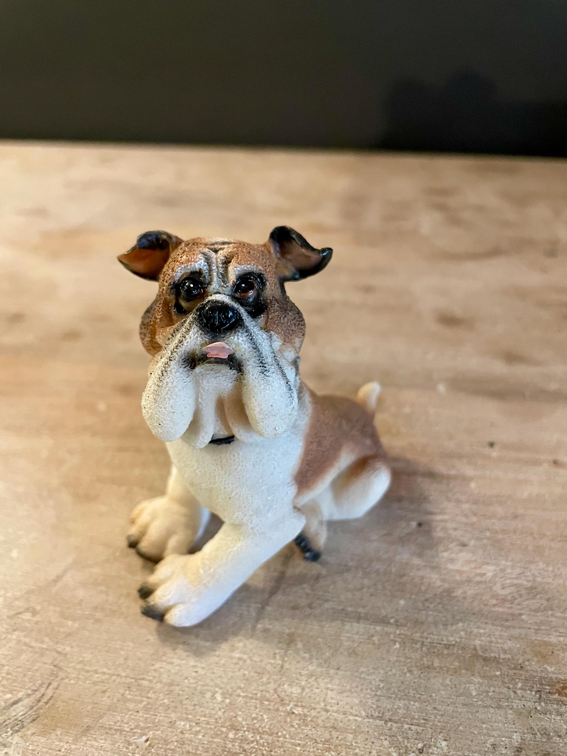 Resin Dog Figurines: Dalmatian, Bulldog, Spaniel, Collie, Beagle - Etsy