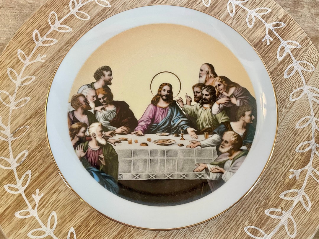 VINTAGE Collector Plate Last Supper, Easter Plate, Christian Plate ...