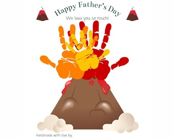 I Lava You Handprint Craft - Etsy