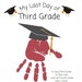 Third Grade End of School Year Certificate Handprint Art / Elementary ...