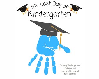 Second Grade End of School Year Last Day Certificate Handprint Art ...