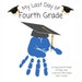 Fourth Grade End of School Year Certificate Handprint Art / Elementary ...