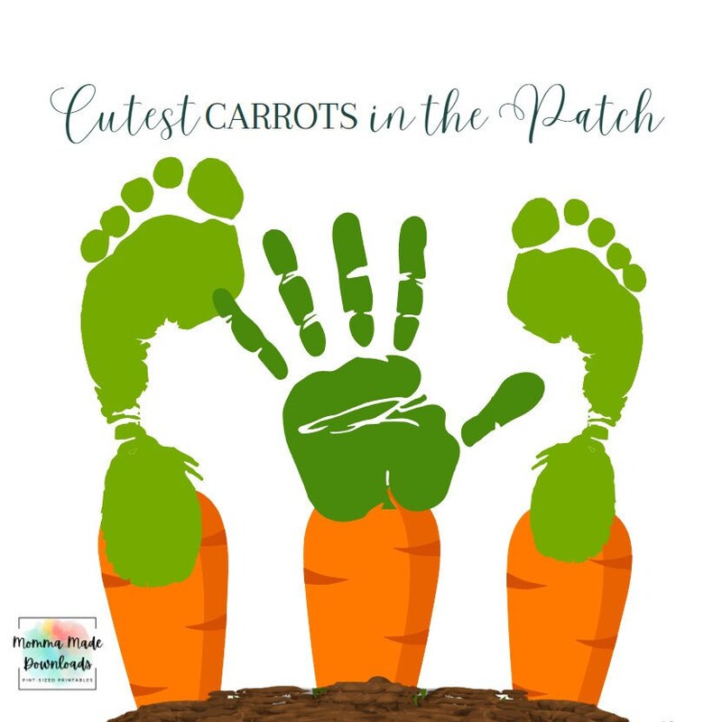 Spring Footprint Art - Etsy