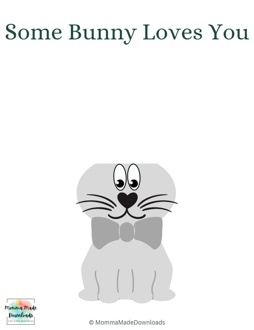 Some Bunny Loves You Easter Handprint Footprint Art / DIY Spring Craft ...