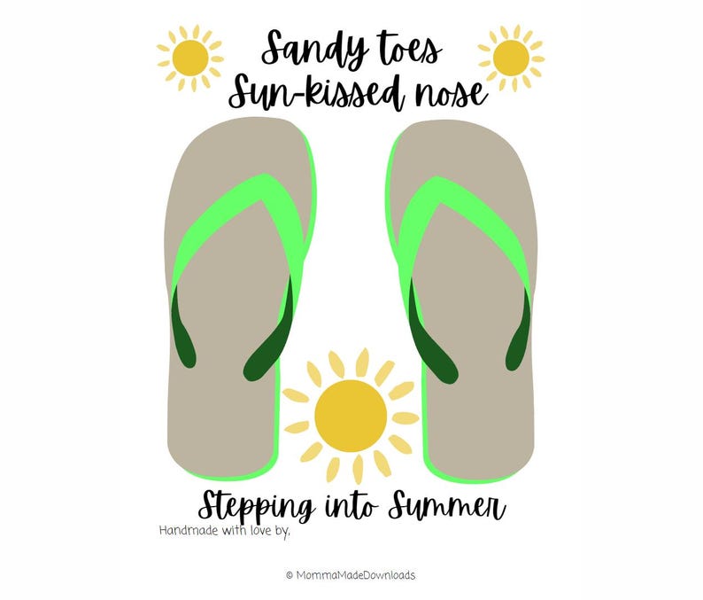 Summer Sun Footprint Fingerprint Craft / Summertime Activity for Kids ...